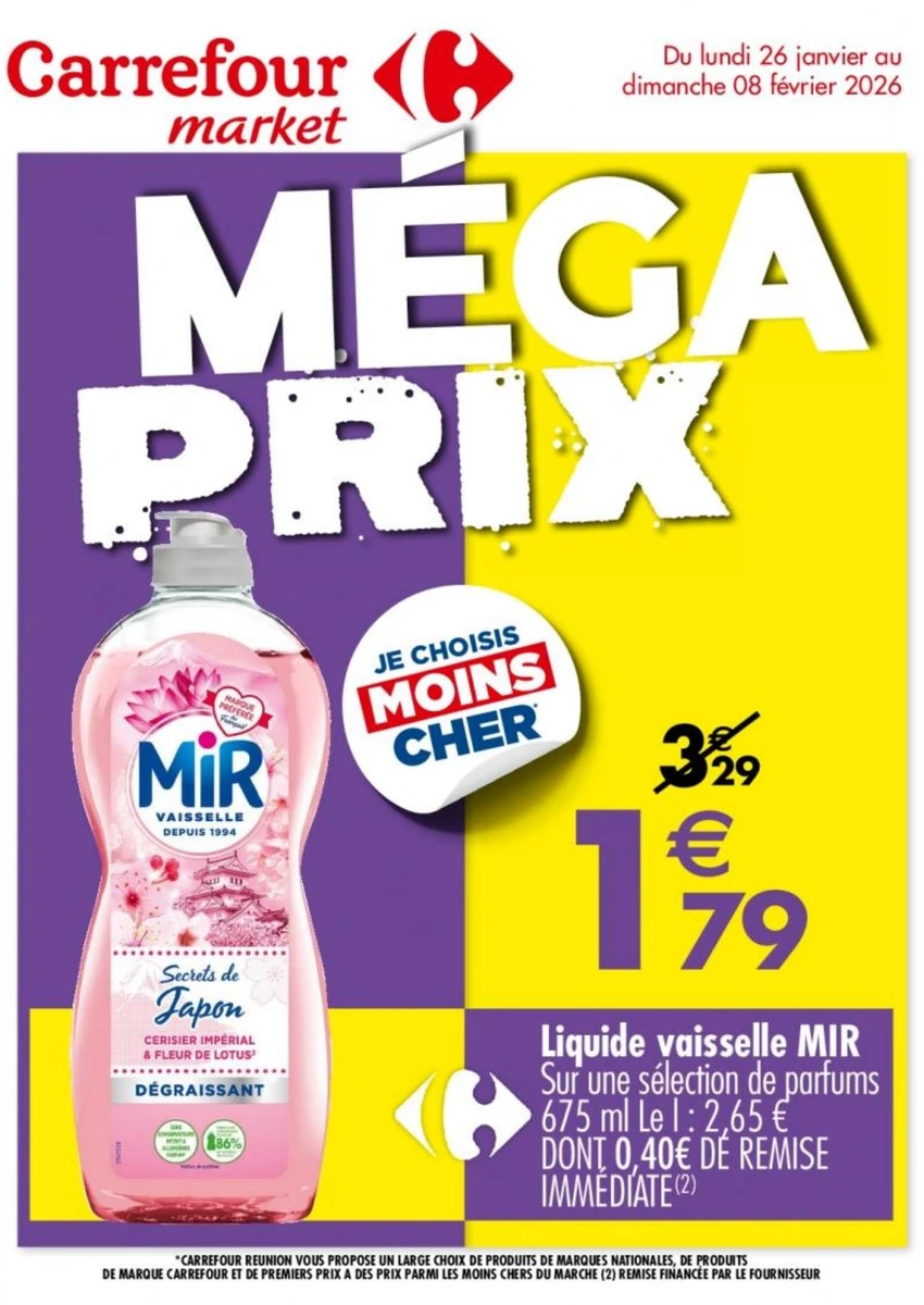 Promos Carrefour Market du 26/01/2026 au 08/02/2026 - Méga prix (Market)